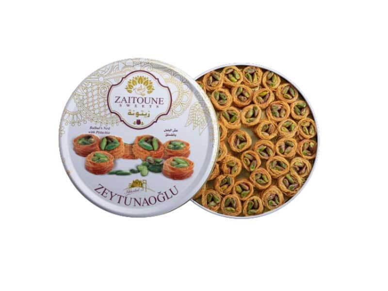 Zaitoune Sweets Bolbol Nest with Pistachio 500 g Turkish Pastry ...